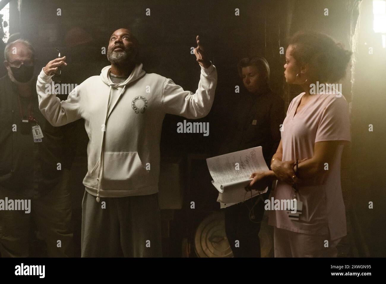 THE DELIVERANCE, foreground from left: director Lee Daniels, Andra Day ...