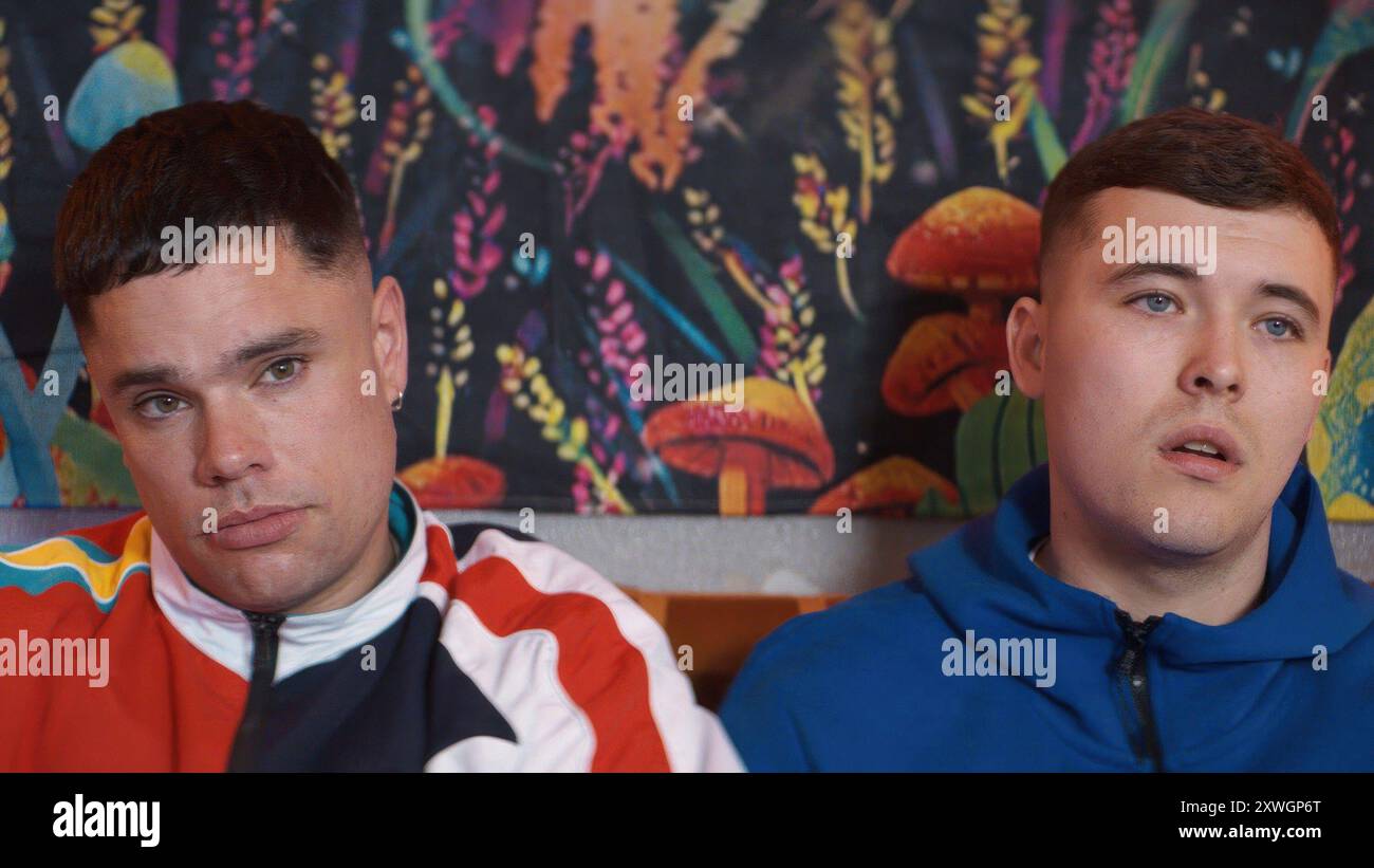 KNEECAP, from left: Moglai Bap, Mo Chara, 2024. © Sony Pictures ...