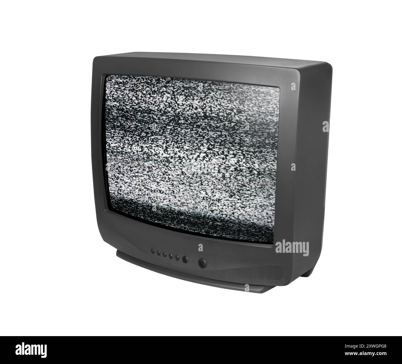 Old analog TV. Retro technology concept. Blank screen for text. Vintage ...