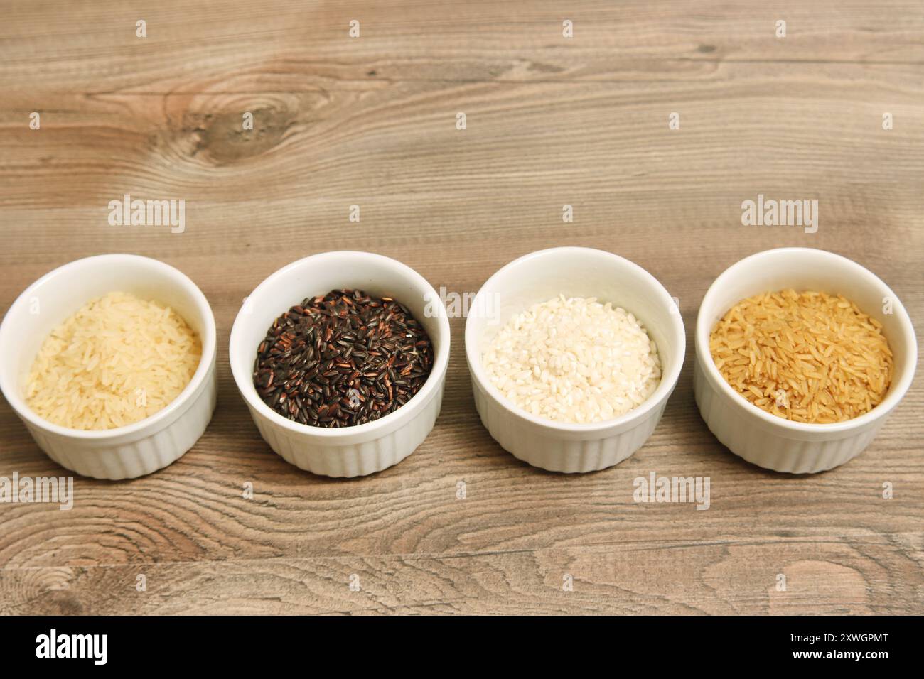 common rice (Oryza sativa), different types of rice Stock Photo - Alamy