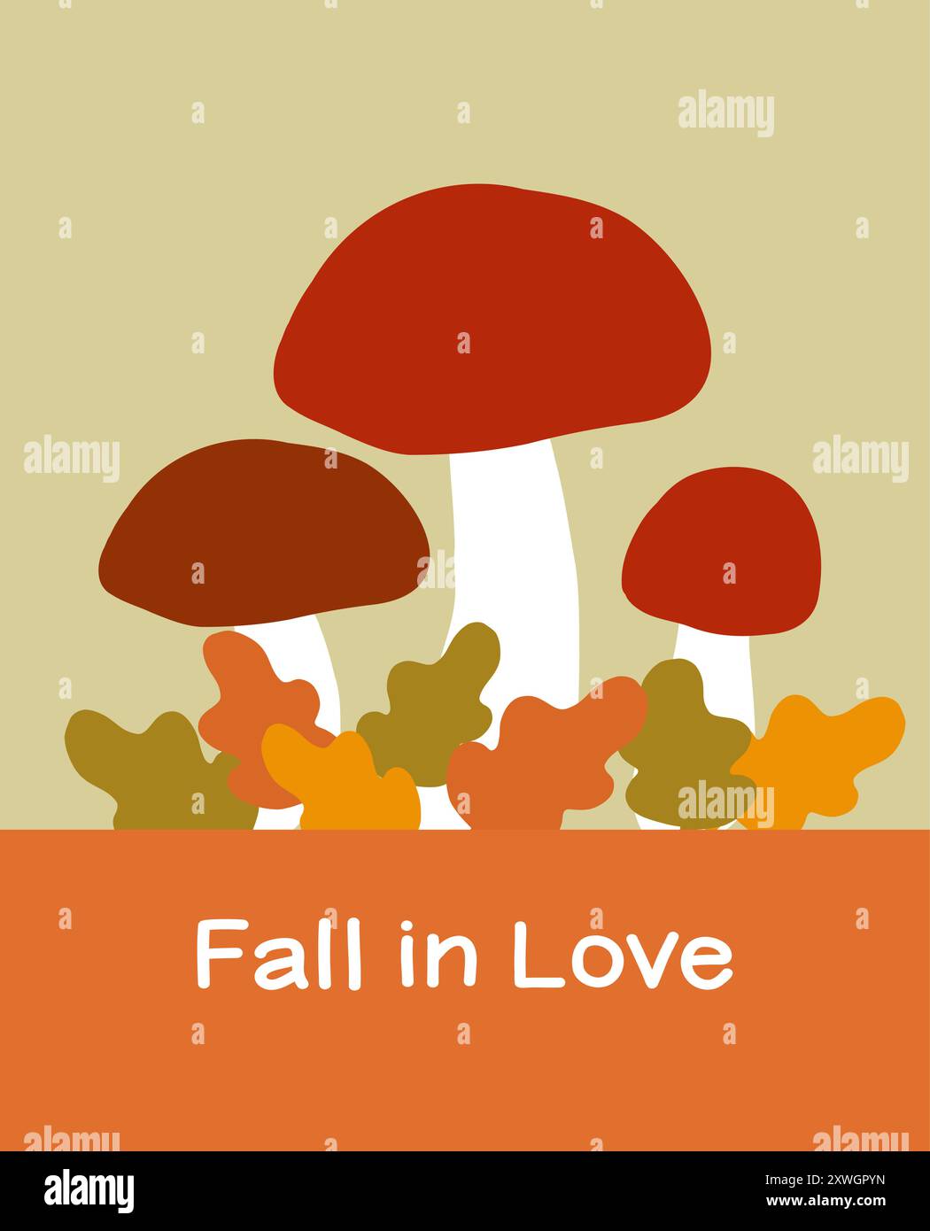 Colorful autumn landscape charming Stock Vector Images - Alamy