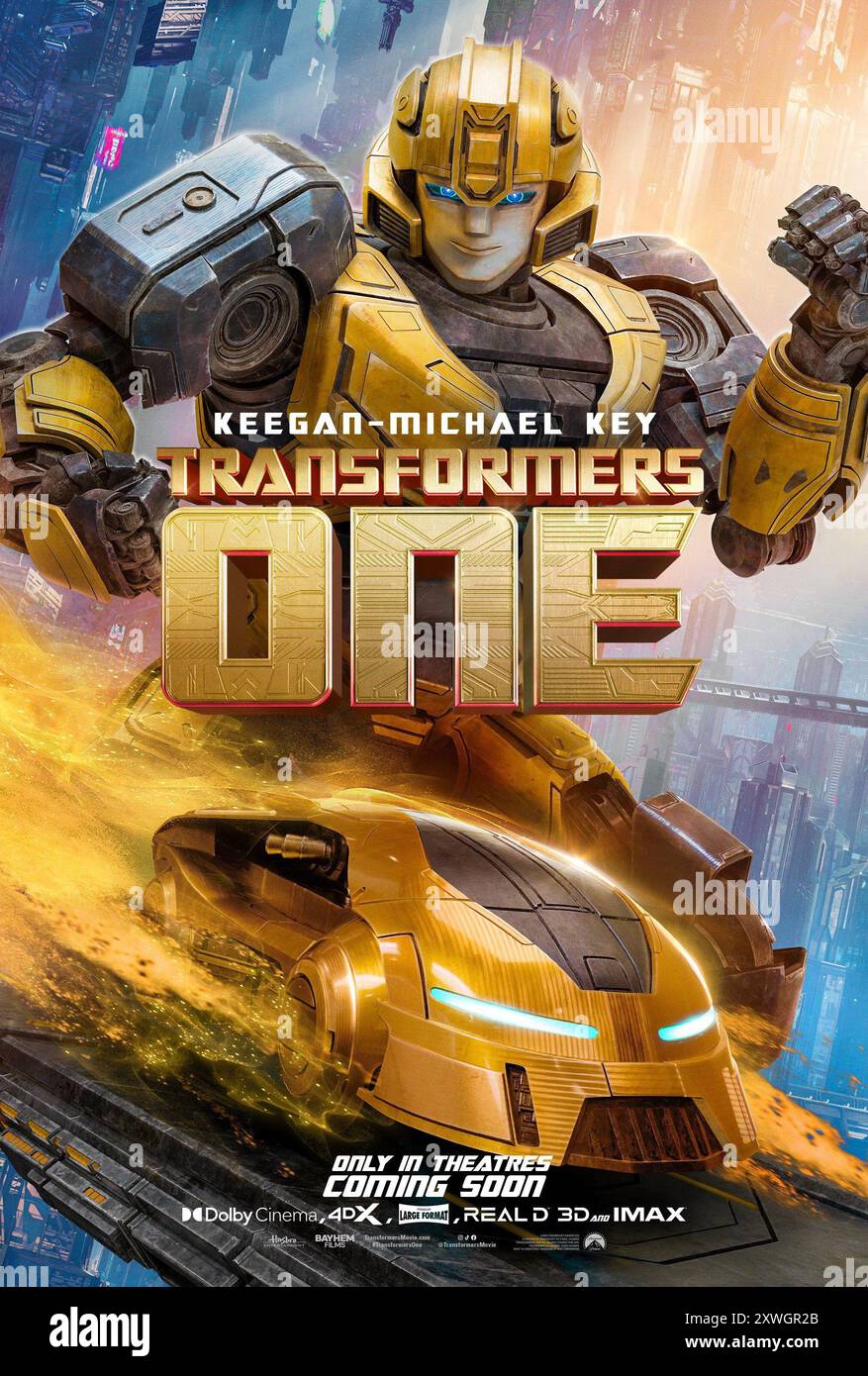 TRANSFORMERS ONE, US character poster, Bumblebee (voice: Keegan-Michael ...