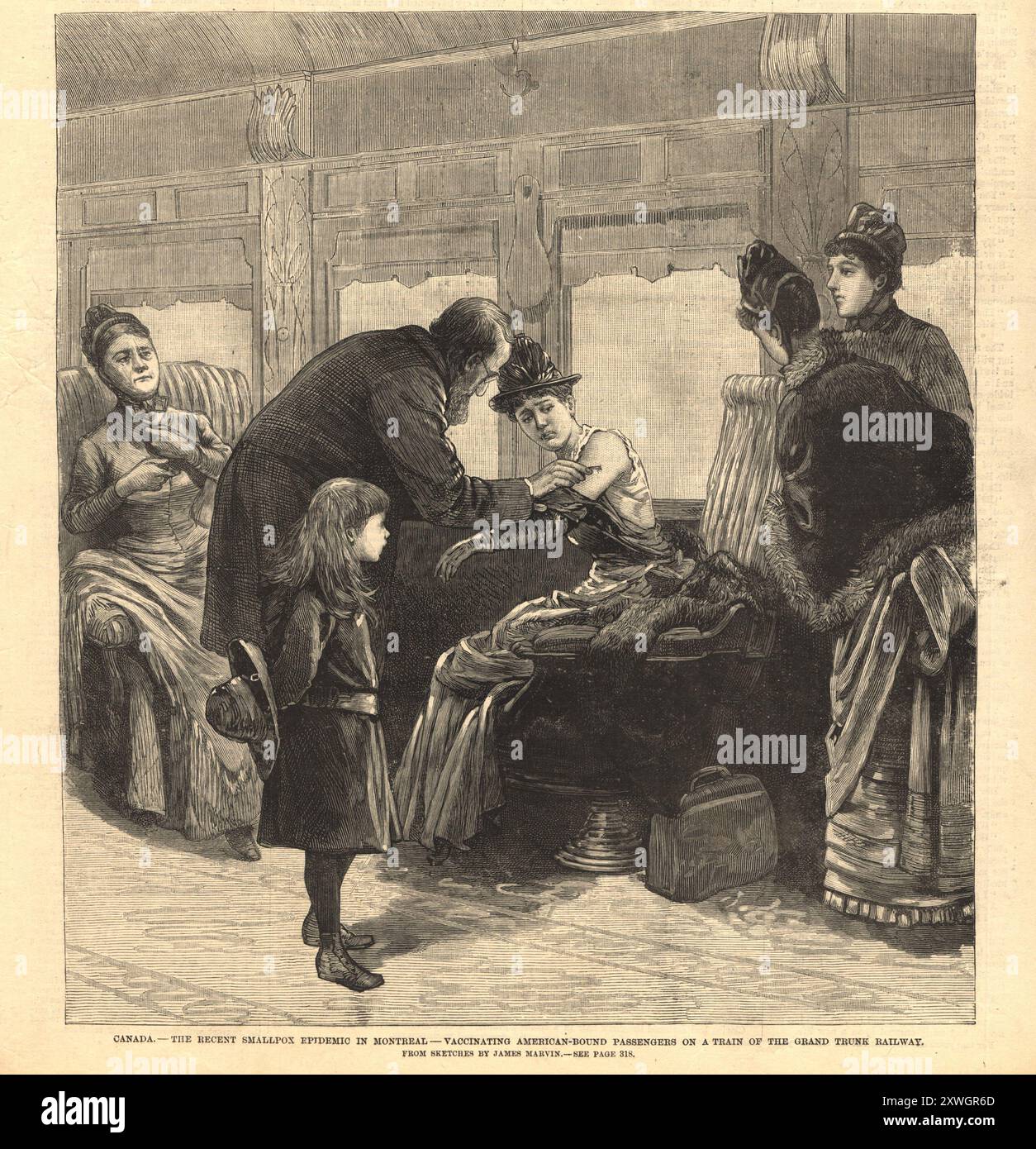 Vaccination following Smallpox epidemic in Montreal, 1880s. vaccination ...