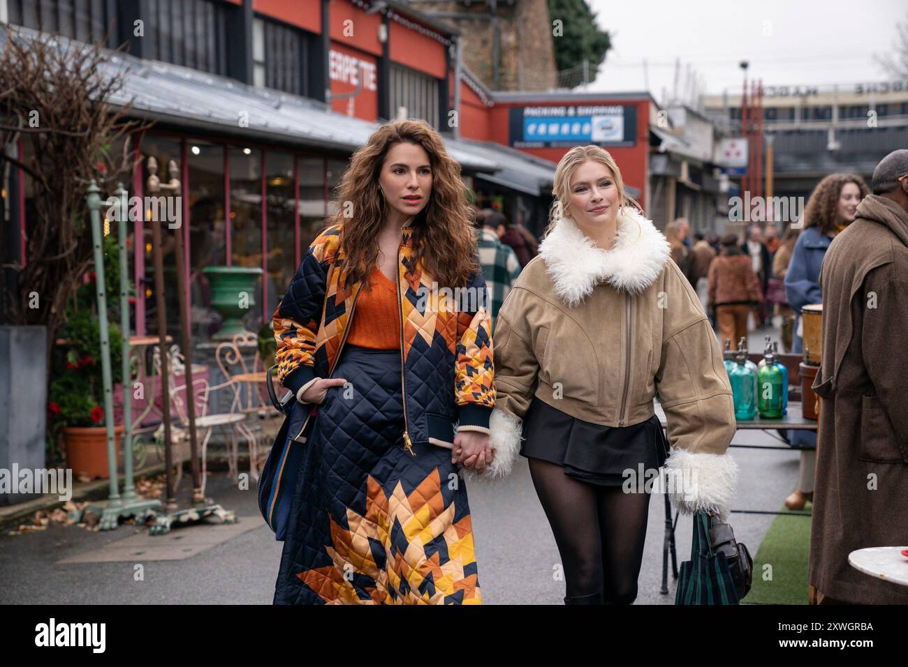 EMILY IN PARIS, from left: Melia Kreiling, Camille Razat , (Season 4 ...