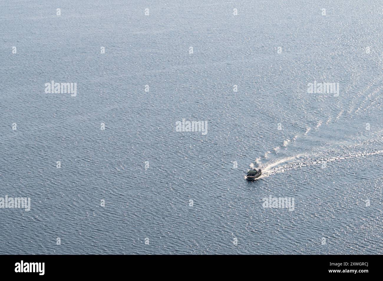 A Shuttle Boat on Jenny Lake in Grand Teton National Park Stock Photo ...