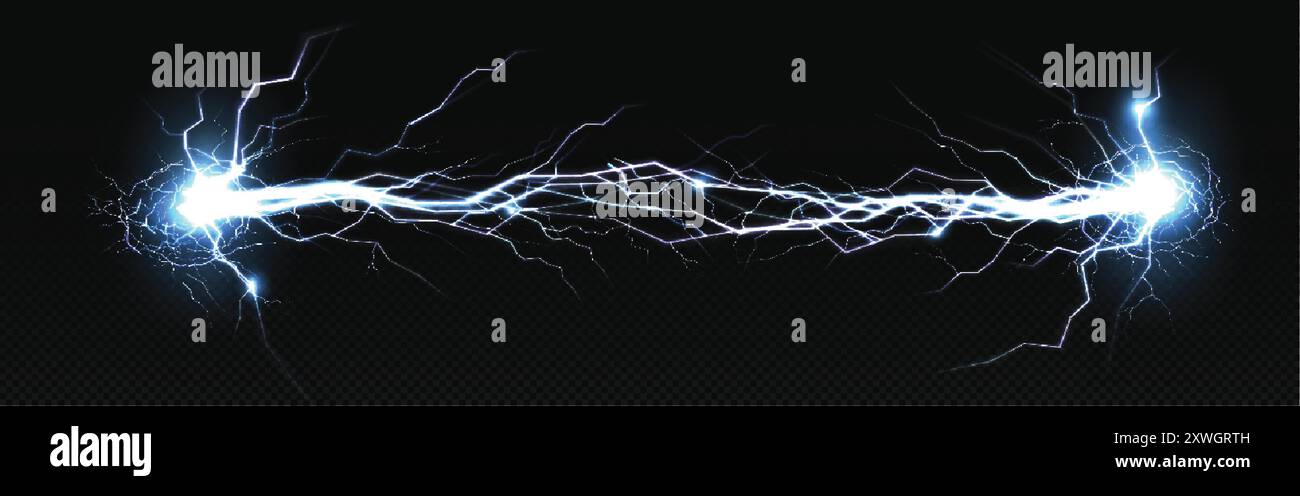 Electric discharge shocked effect for design. Power electrical energy ...
