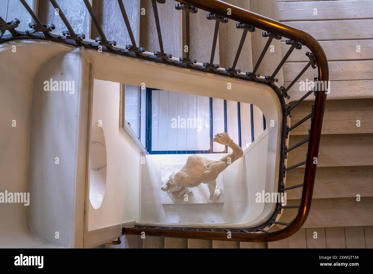 A statue of the human figure at the Medicine Museum, Copenhagen ...