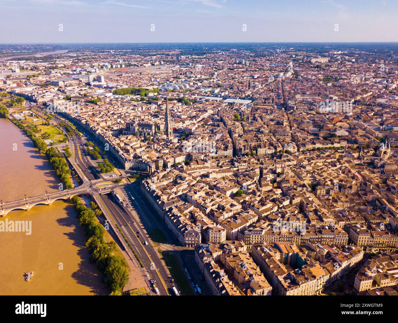 Aerial view of Bordeaux Stock Photo - Alamy