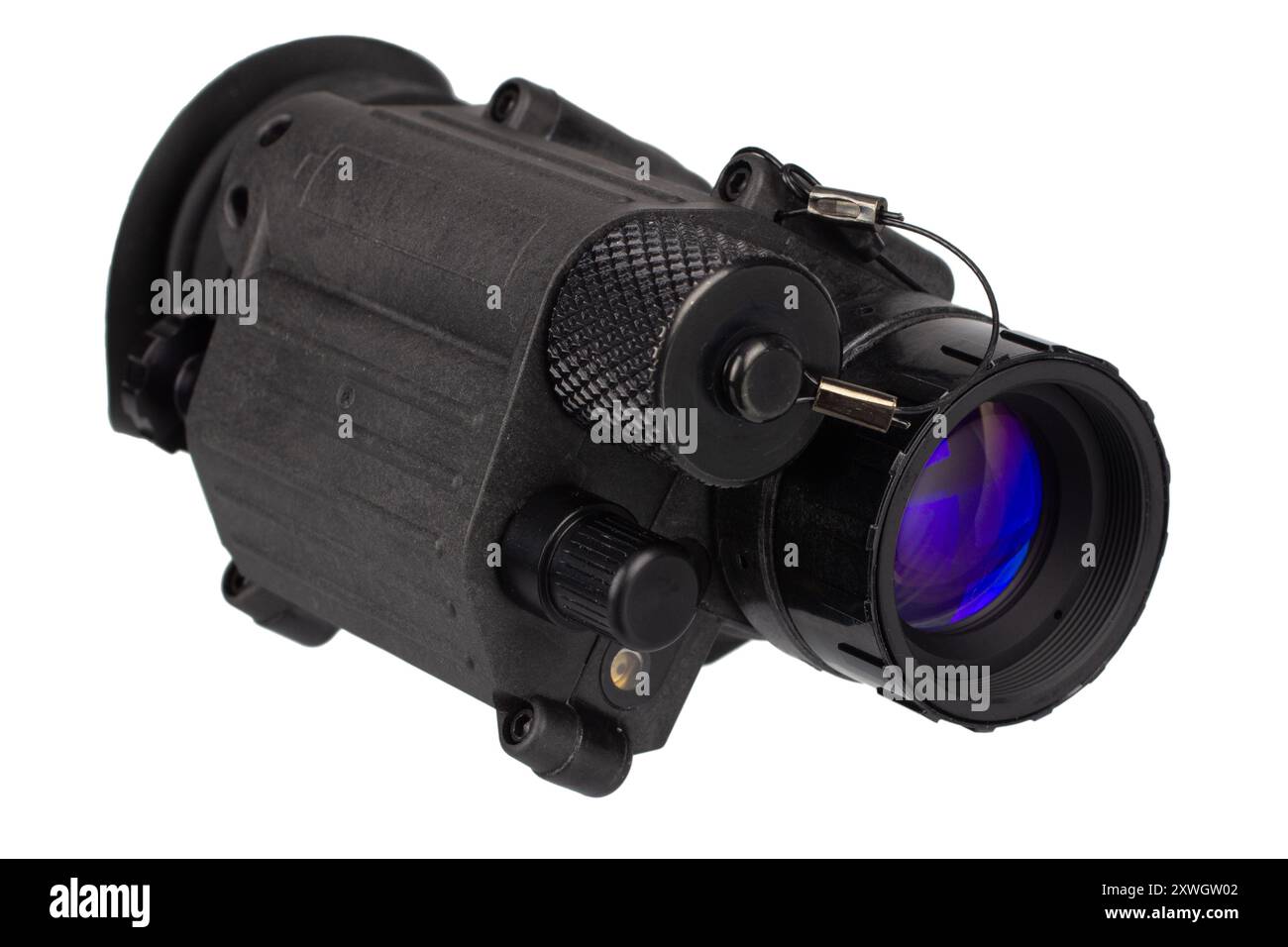 US ARMY night vision monocular isolated on white background Stock Photo ...