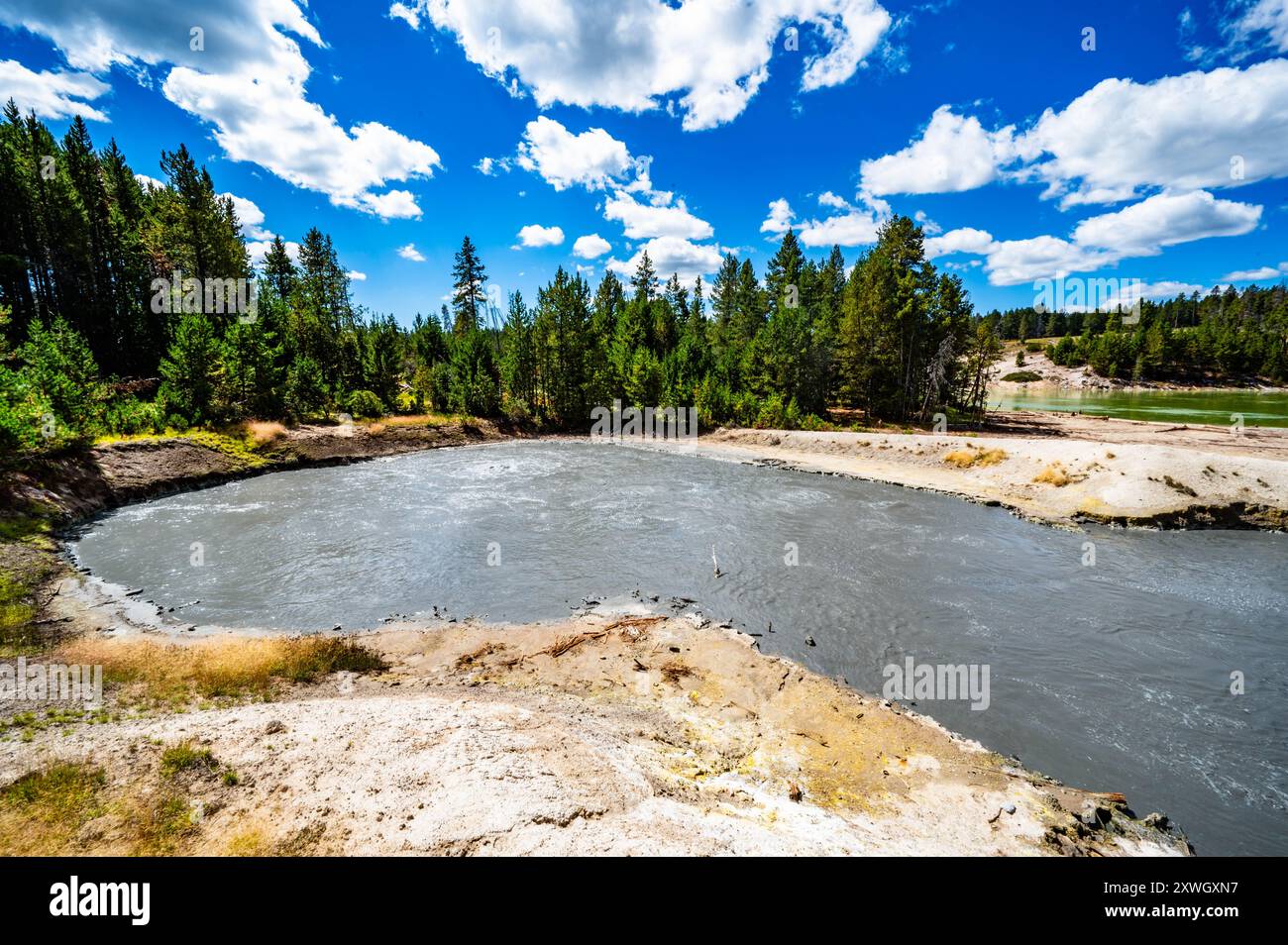 Yellowstone National Park Mud Volcano and Dragon Mouth hike with geyser ...