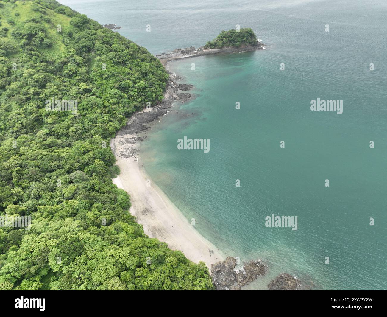 Aerial View of Playas del Coco - Coco Beach in Guanacaste, Costa Rica ...