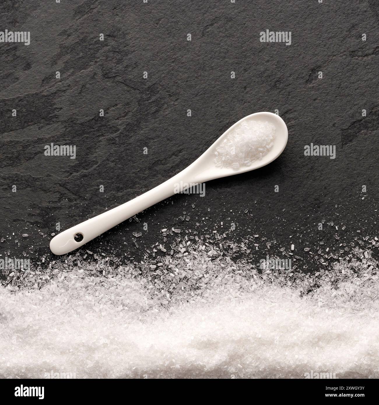 Structural chemical formula of magnesium chloride in spoon Stock Photo ...
