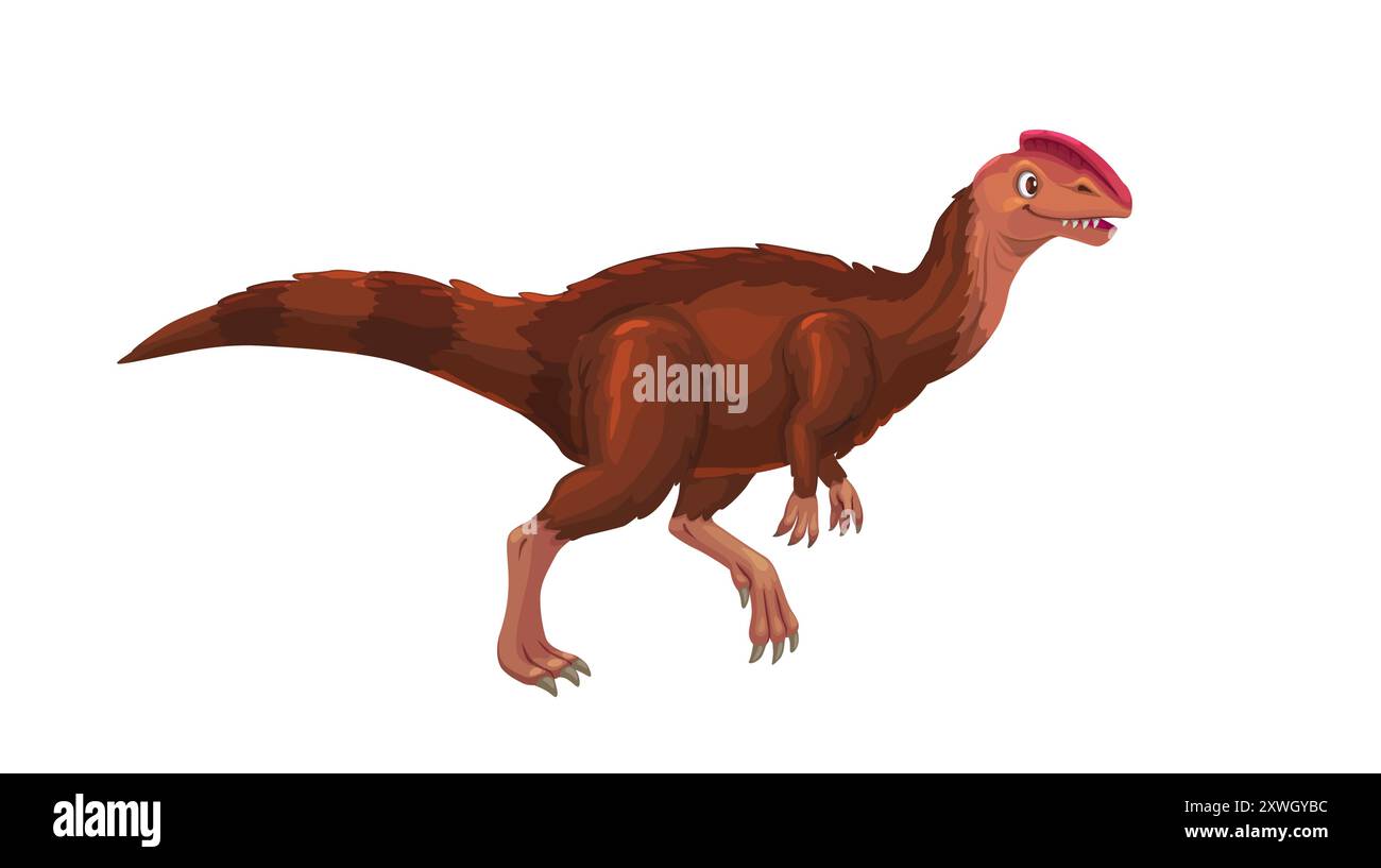Kileskus prehistoric dinosaur. Isolated cartoon vector dino, featuring ...