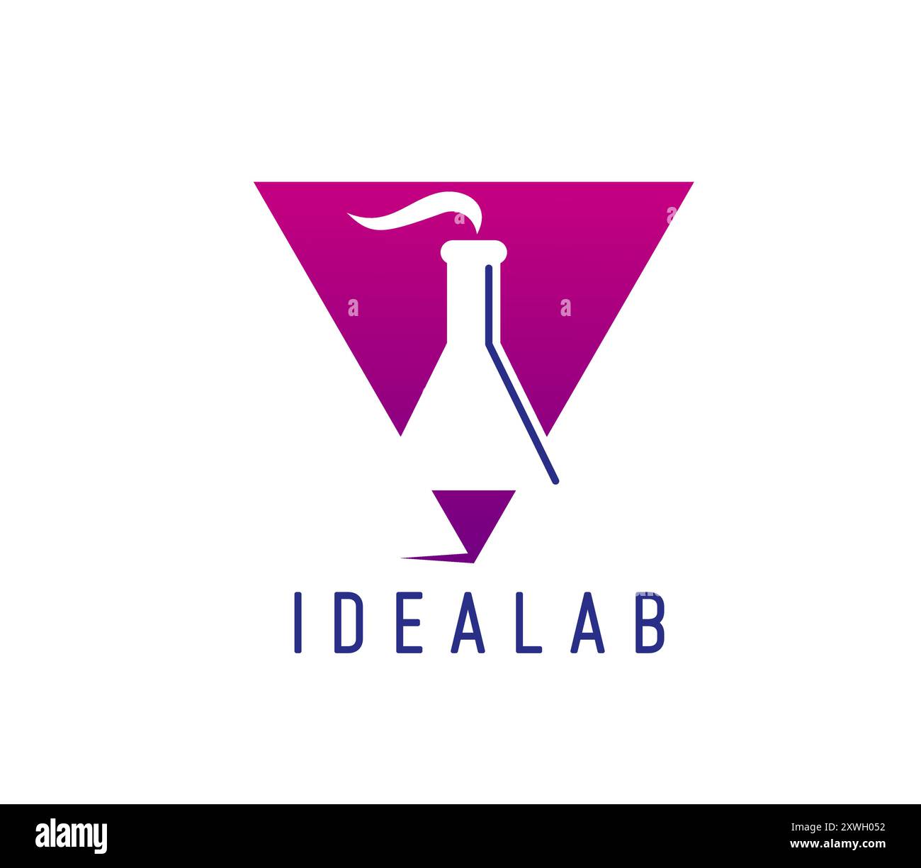 Idea lab icon for creative design studio or smart innovation technology ...
