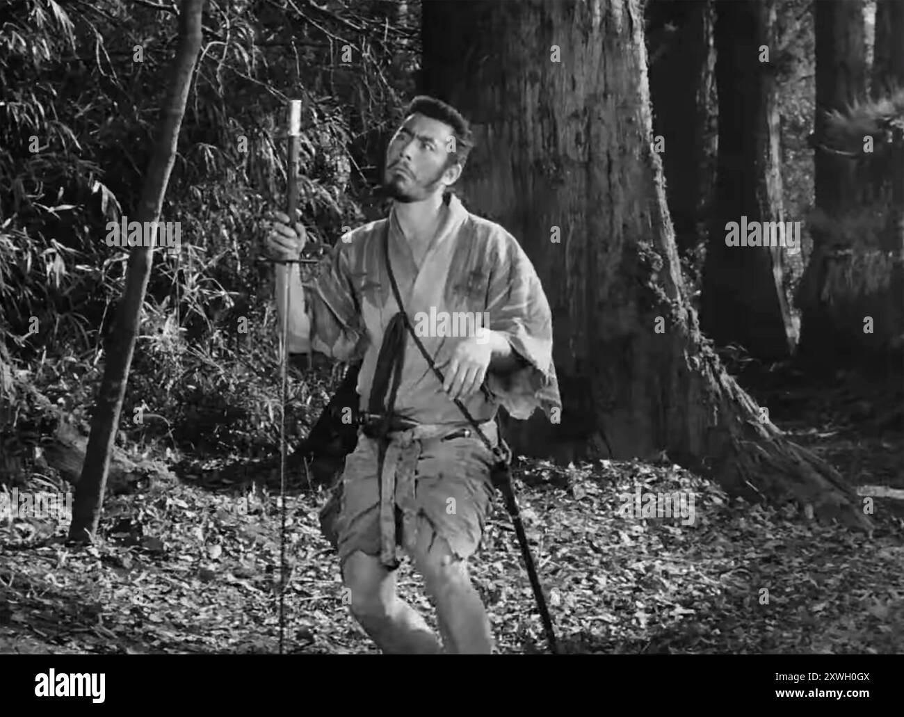 Japan. Toshiro Mifune in the 2024 4K release of the film Seven Samurai ...