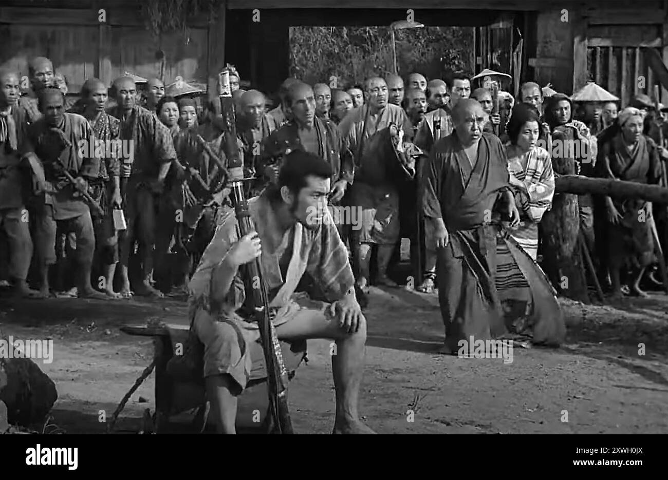 Japan. Toshiro Mifune in the film Seven Samurai (©Toho/The Jokers) - a ...