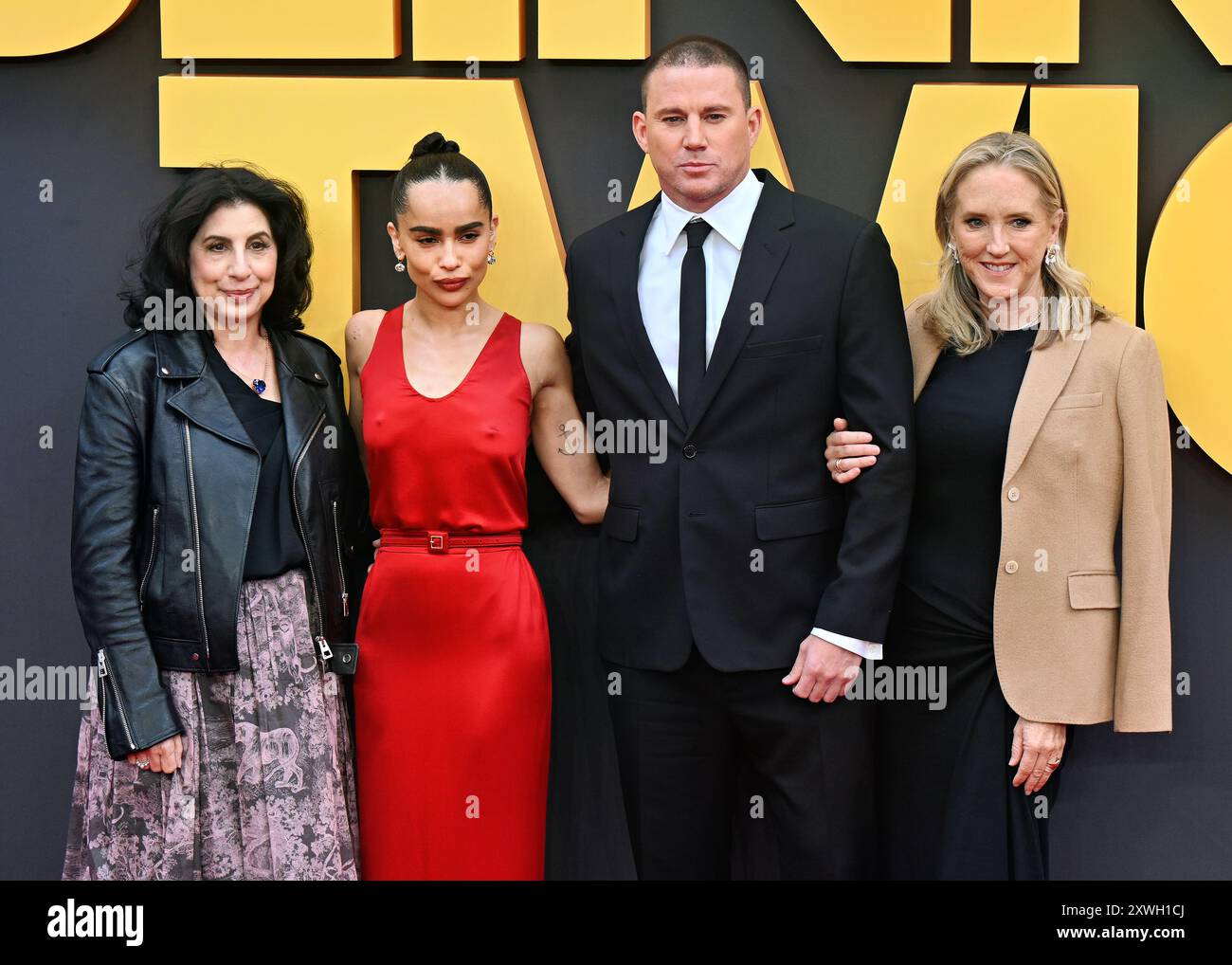 LONDON, UK. 19th Aug, 2024. Sue Kroll, Zoe Kravitz, Channing Tatum and ...