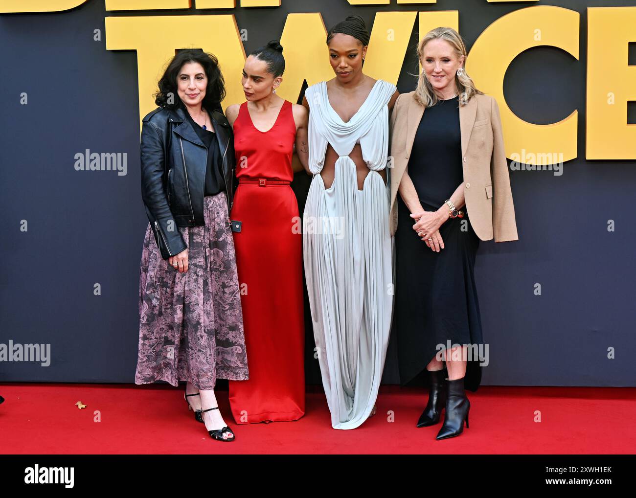 LONDON, UK. 19th Aug, 2024. Sue Kroll, Zoe Kravitz, Naomi Ackie and ...