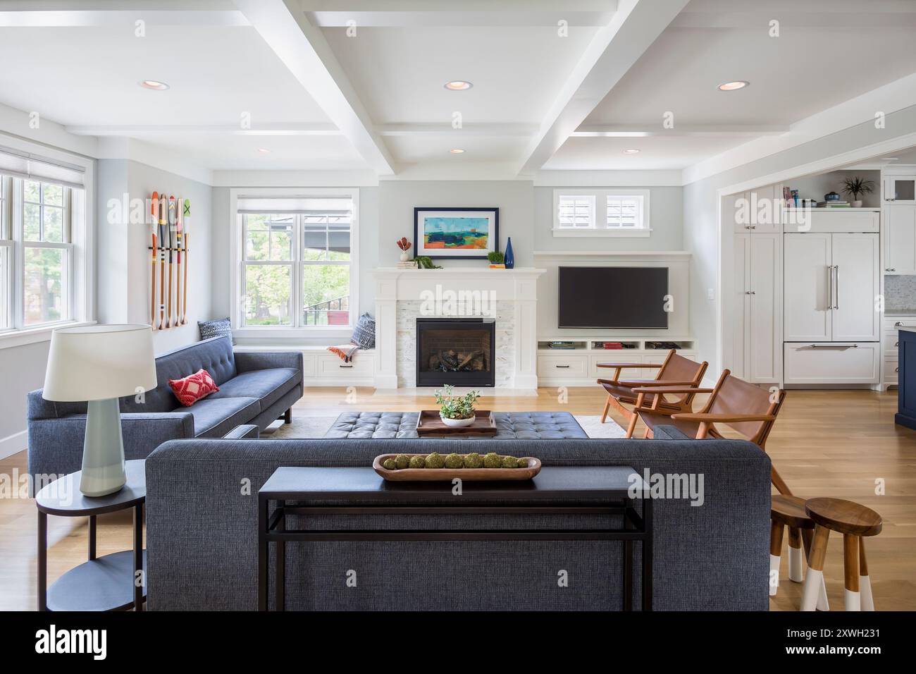 Benjamin moore simply white on woodwork and ceiling hi-res stock ...