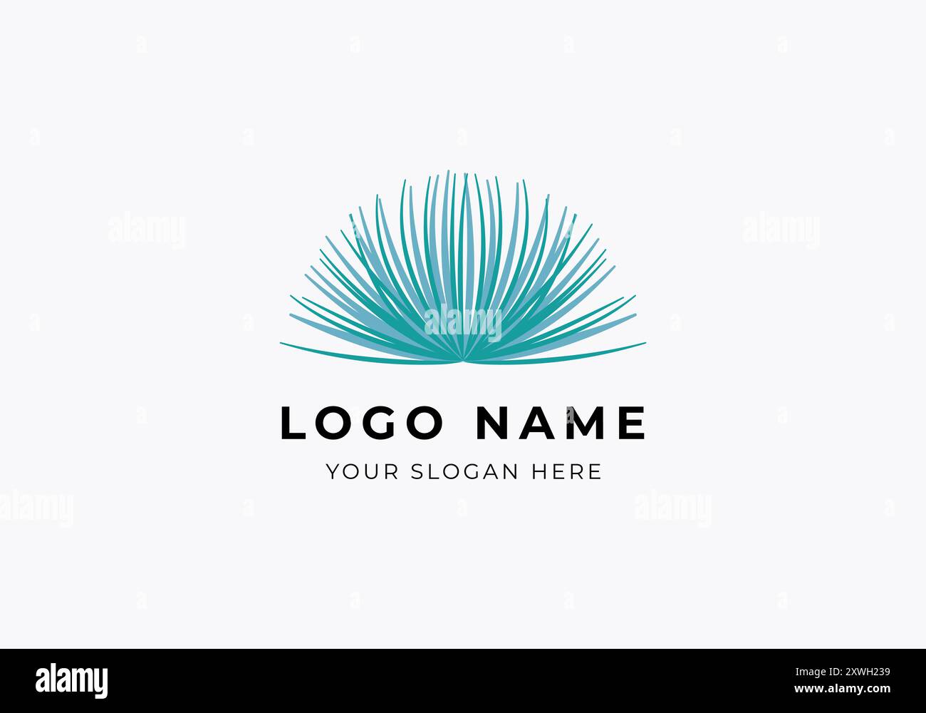Logo Agave Plant, Agave Flower, Minimalist and Modern Logo Design ...