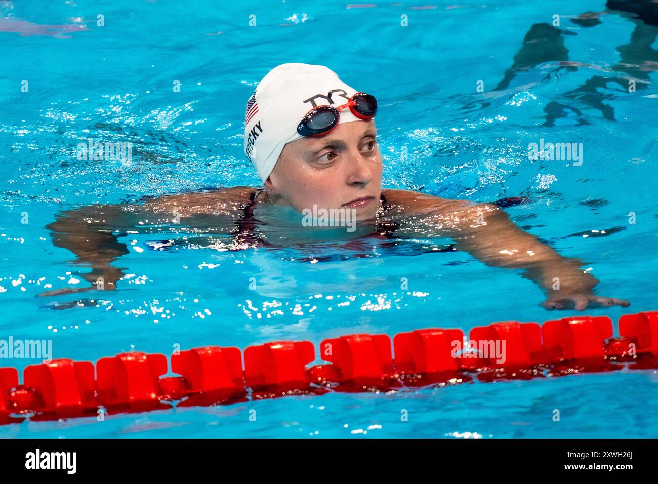 Katie Ledecky (USA) competing in the Women's 800 metre freestyle heat ...