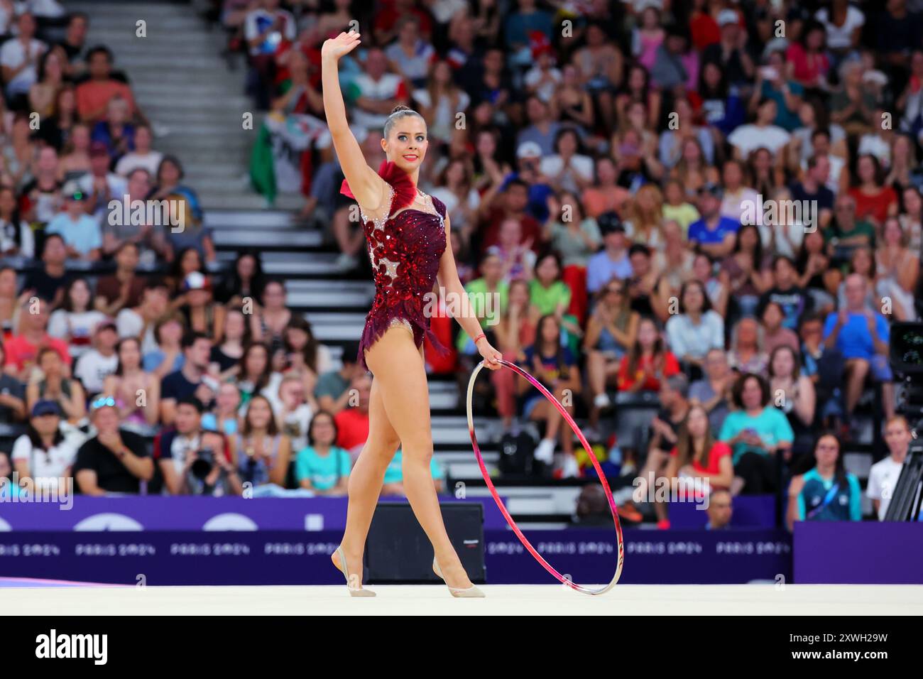 Paris, France. 8th Aug, 2024. Fanni Pigniczki (HUN) Rhythmic Gymnastics ...