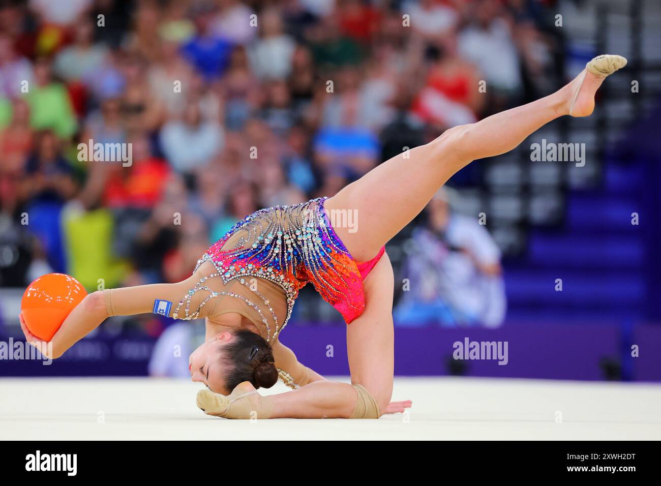 Paris, France. 8th Aug, 2024. Daria Atamanov (ISR) Rhythmic Gymnastics ...