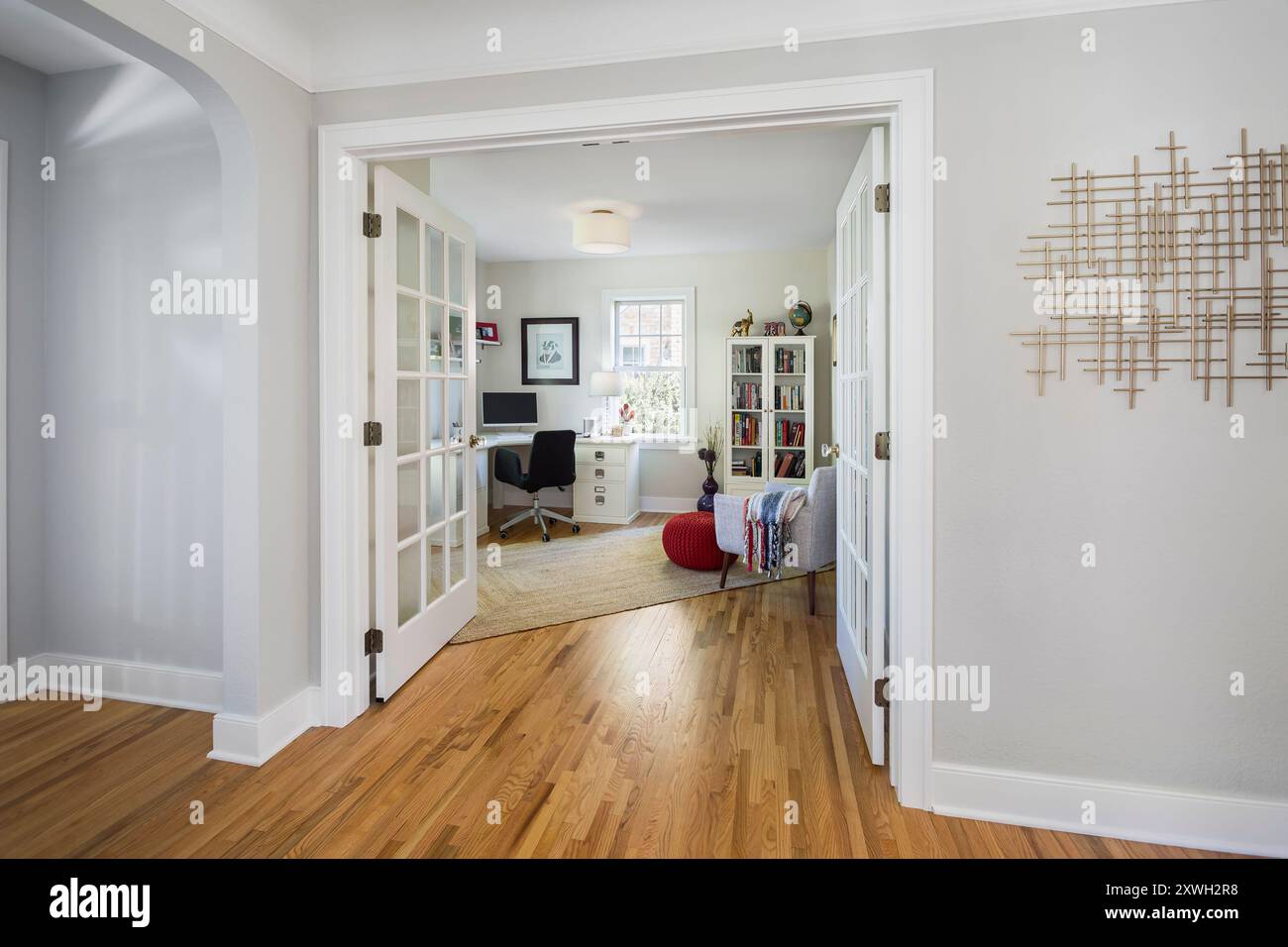 Office color paint is sherwin williams repose gray hi-res stock ...