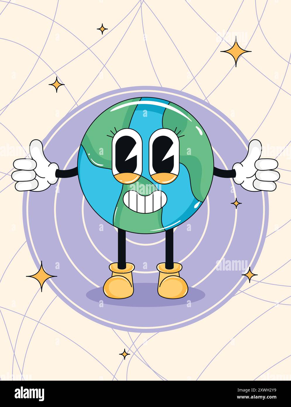 Animation globe earth Stock Vector Images - Alamy