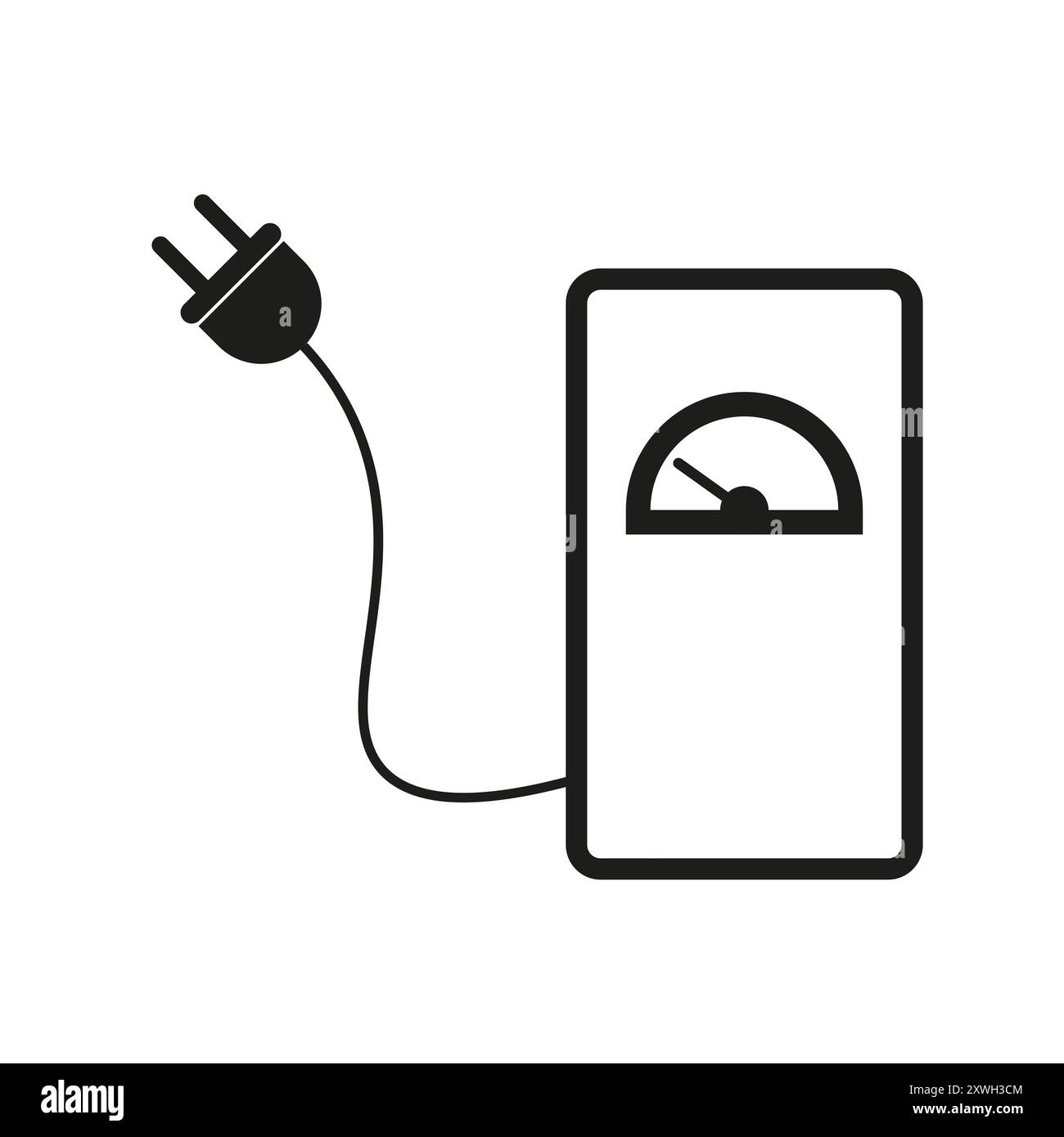 Modern electricity meter Stock Vector Images - Alamy