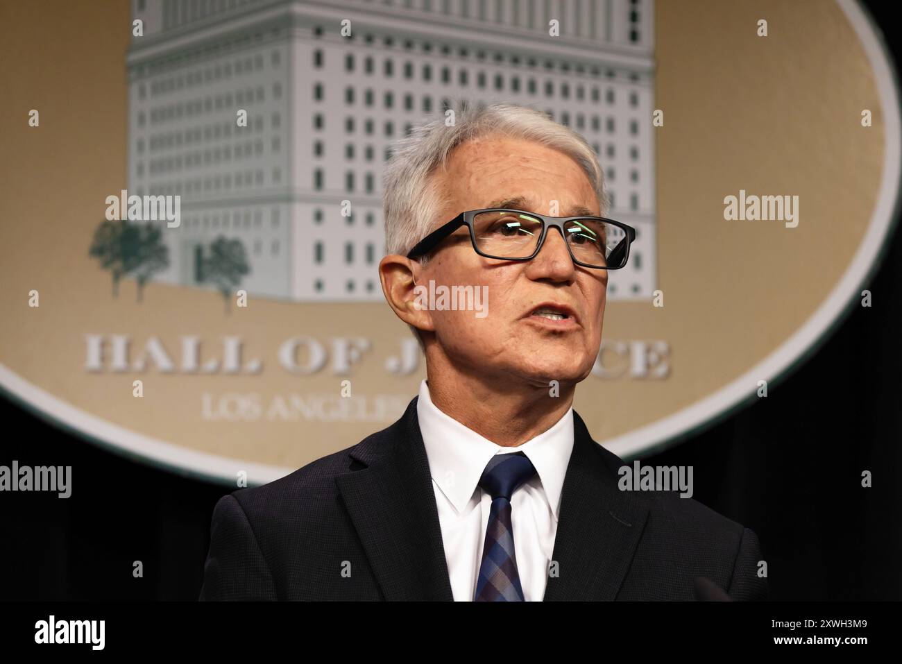 Los Angeles, USA. 19th Aug, 2024. Four men have been charged in connection with the death of ...