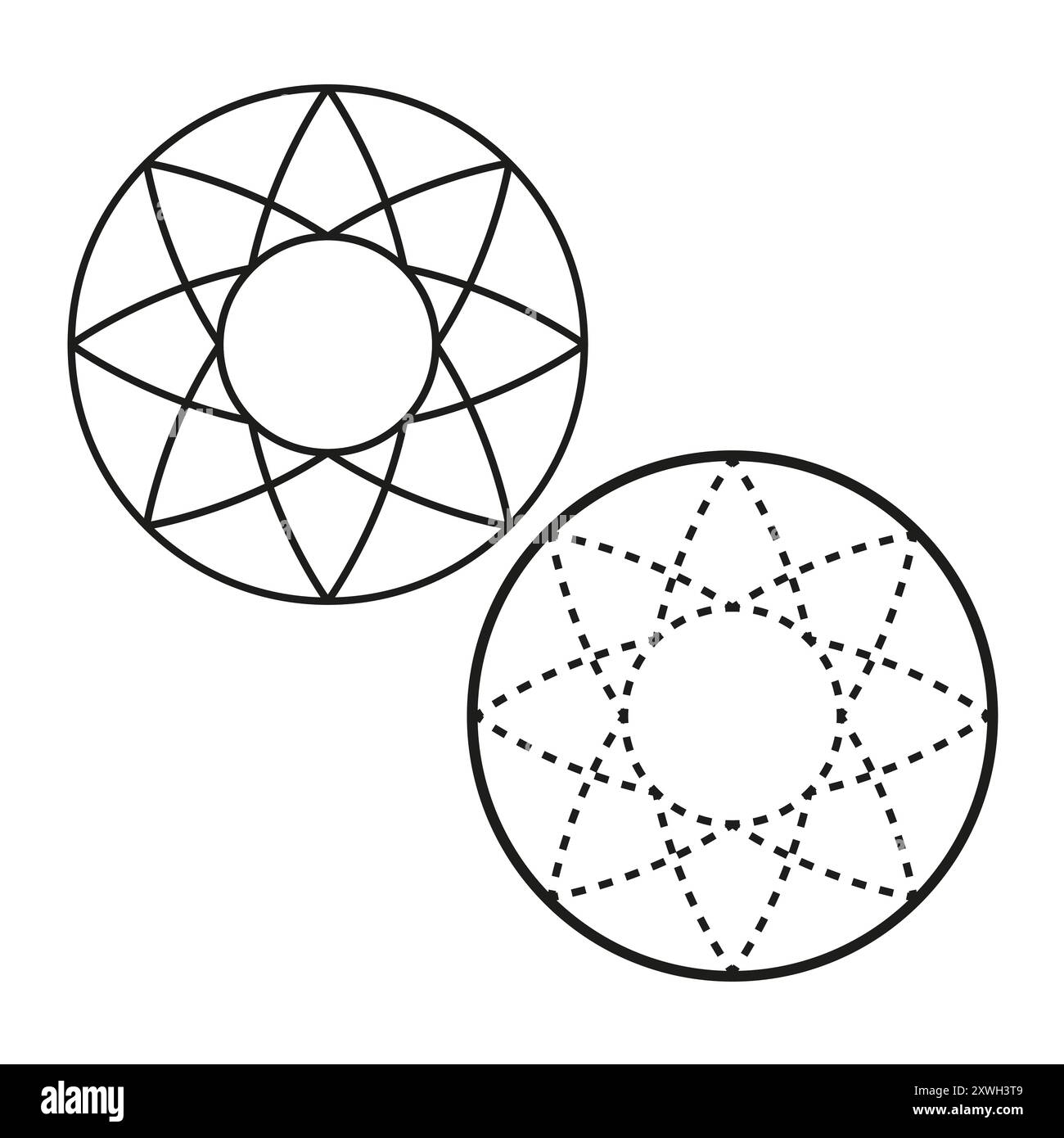 Star abstract geometric shapes hi-res stock photography and images - Alamy