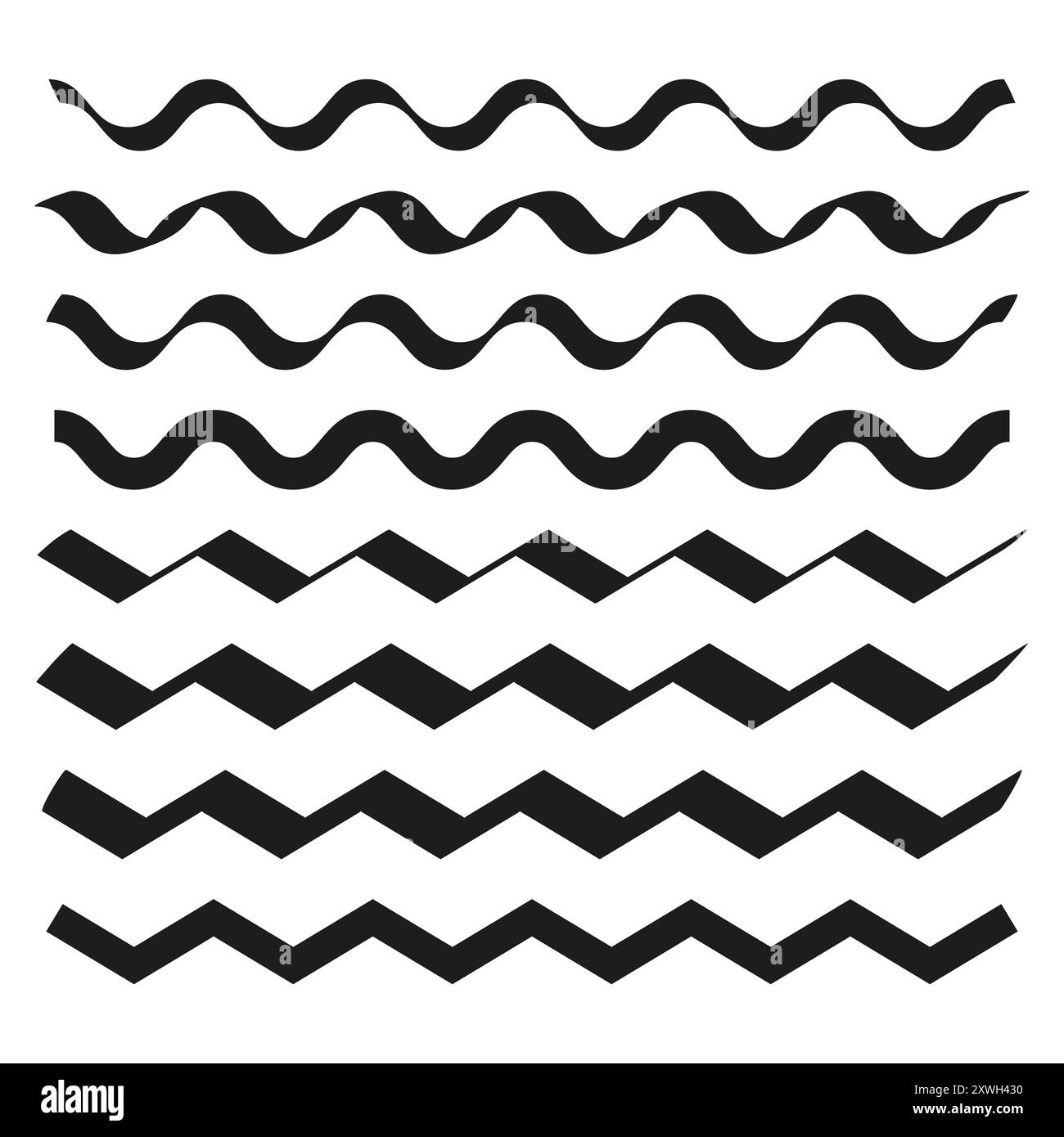 Series of zigzag shapes hi-res stock photography and images - Alamy