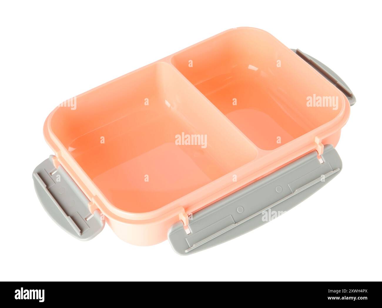 Empty plastic lunch box isolated on white Stock Photo - Alamy