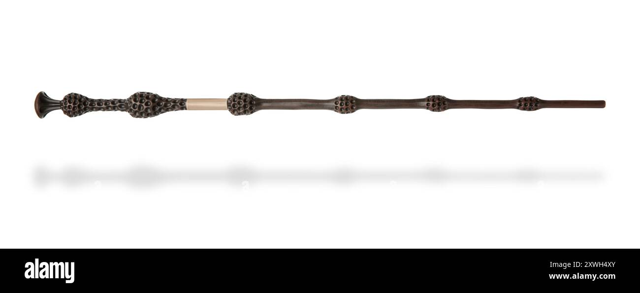 Magic wand in air on white background Stock Photo - Alamy