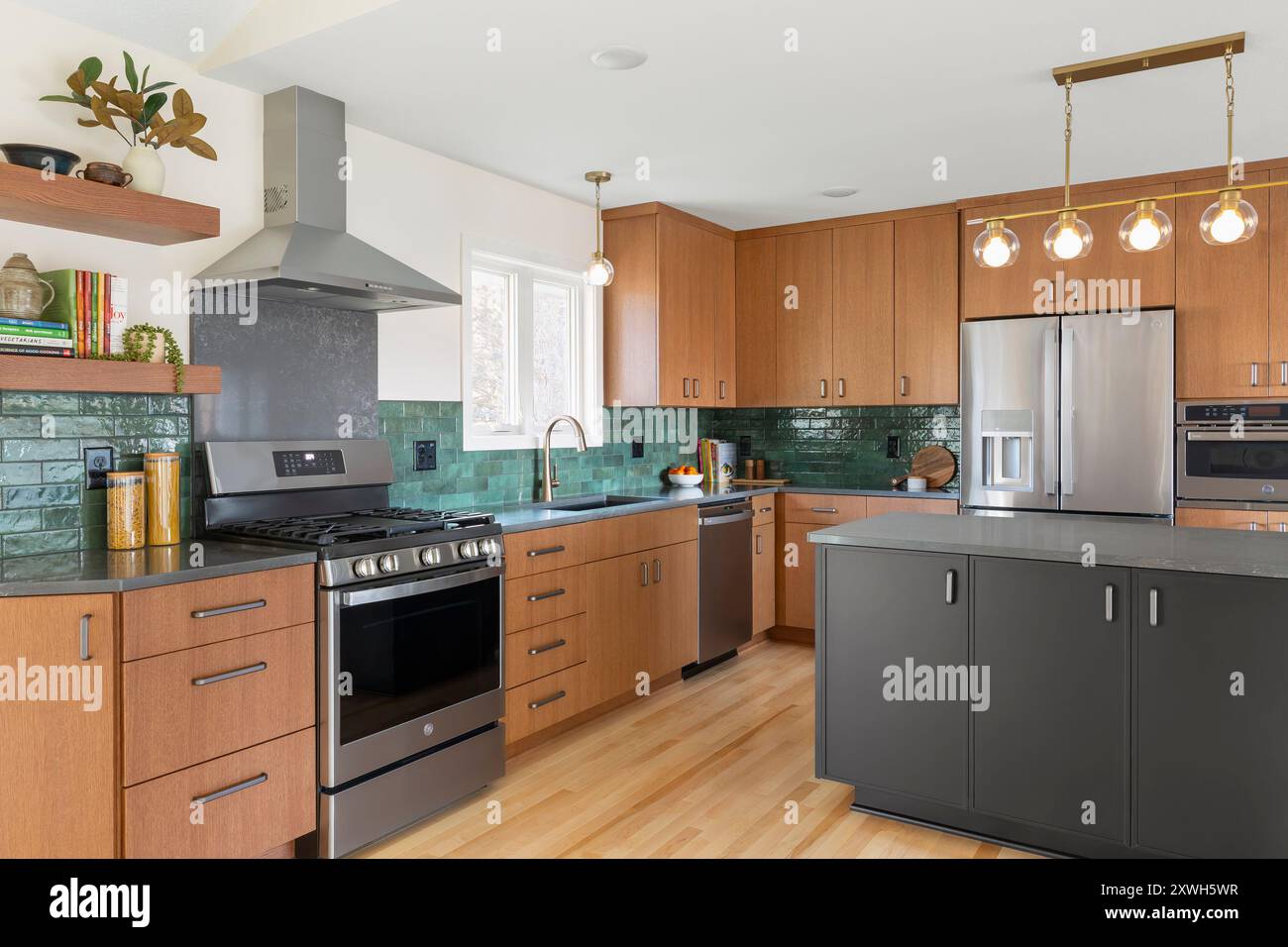 Green Backsplash With Oak Cabinets How To Update Your 1990s Kitchen