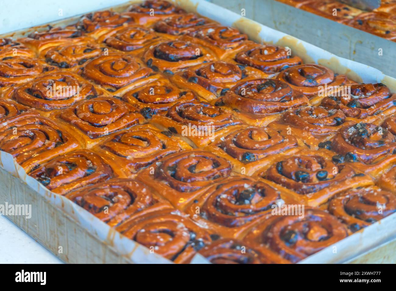 Famous Chelsea Buns in Cambridge, UK Stock Photo - Alamy