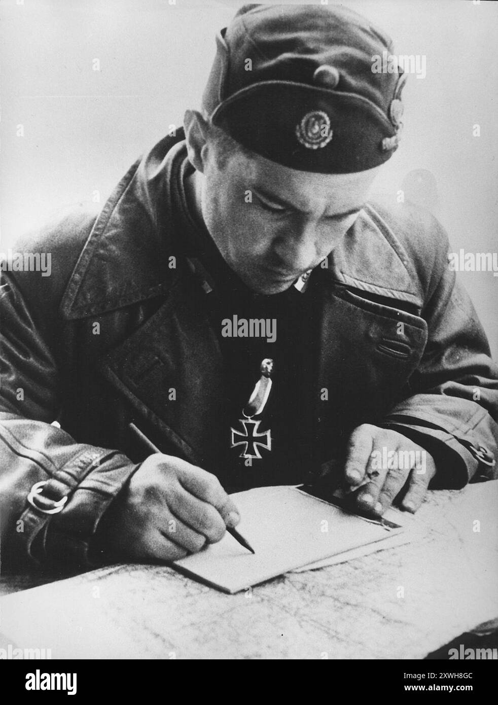 A portrait of Ustasa Colonel Vjekoslav (Maks) Luburic. The Ustaše also ...