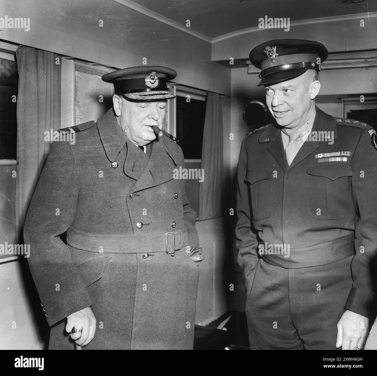 British Prime Minister Winston Churchill and Allied Supreme Commander ...