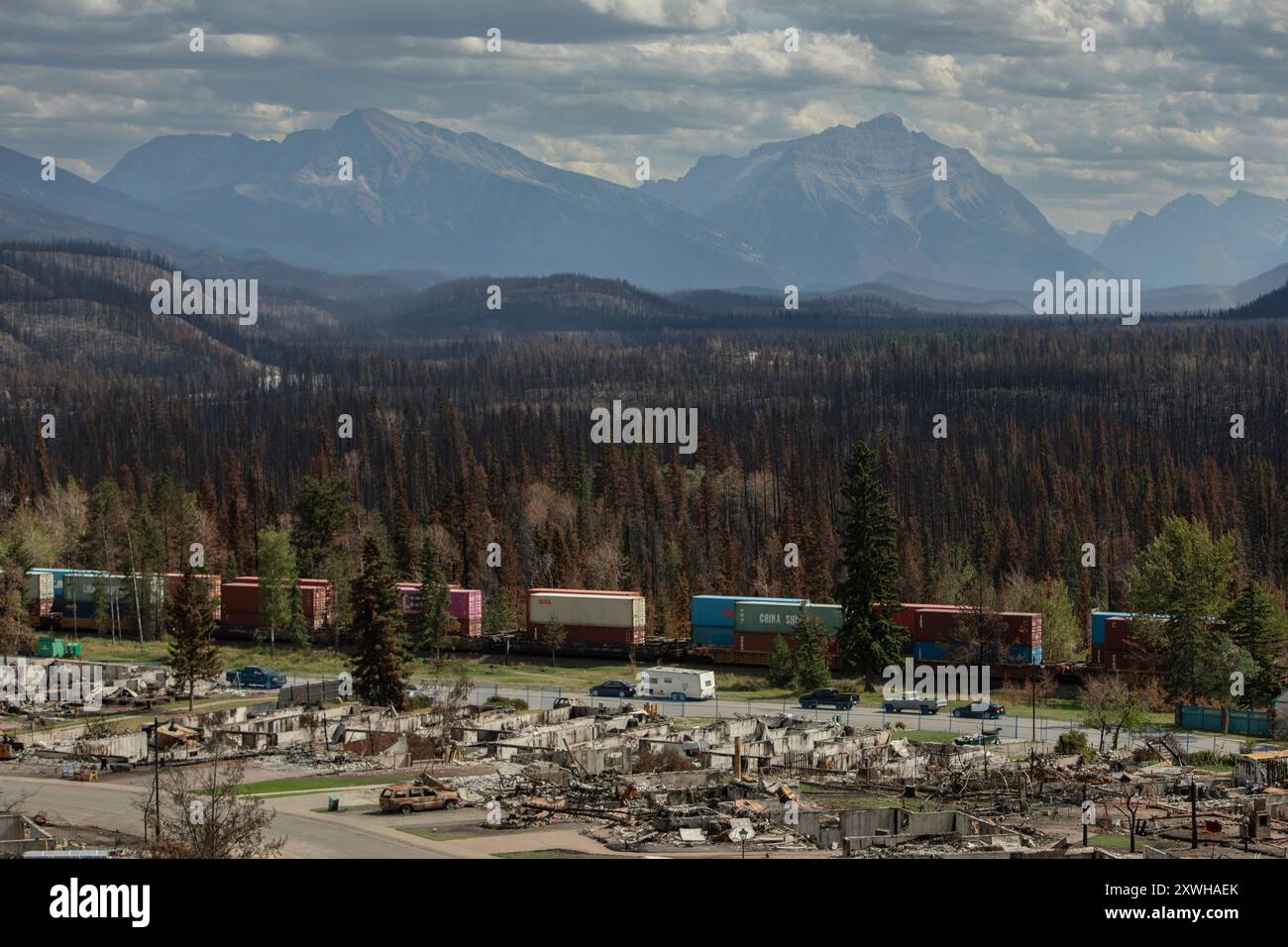 Debris is seen after wildfires caused evacuations and widespread damage ...