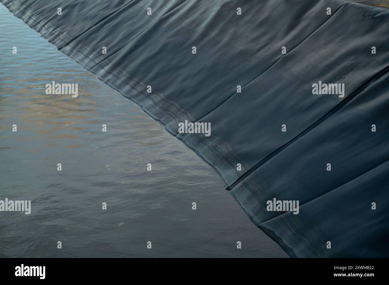 Aquaculture farming pond liner system. HDPE geomembrane technology ...