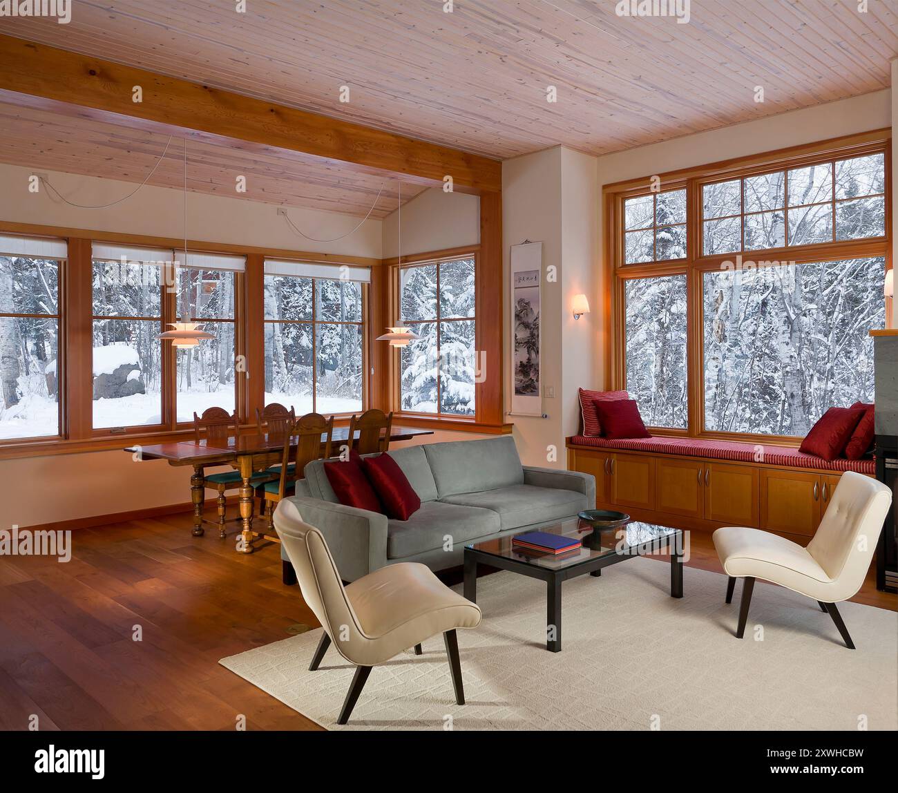 Open space incudes living area and dining area hi-res stock photography and images - Alamy