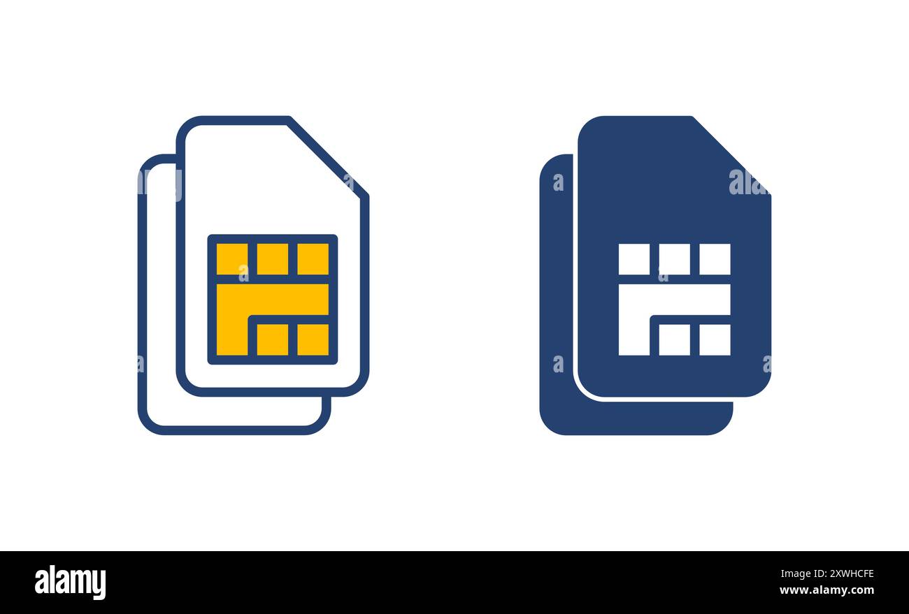 Dual sim icon hi-res stock photography and images - Alamy