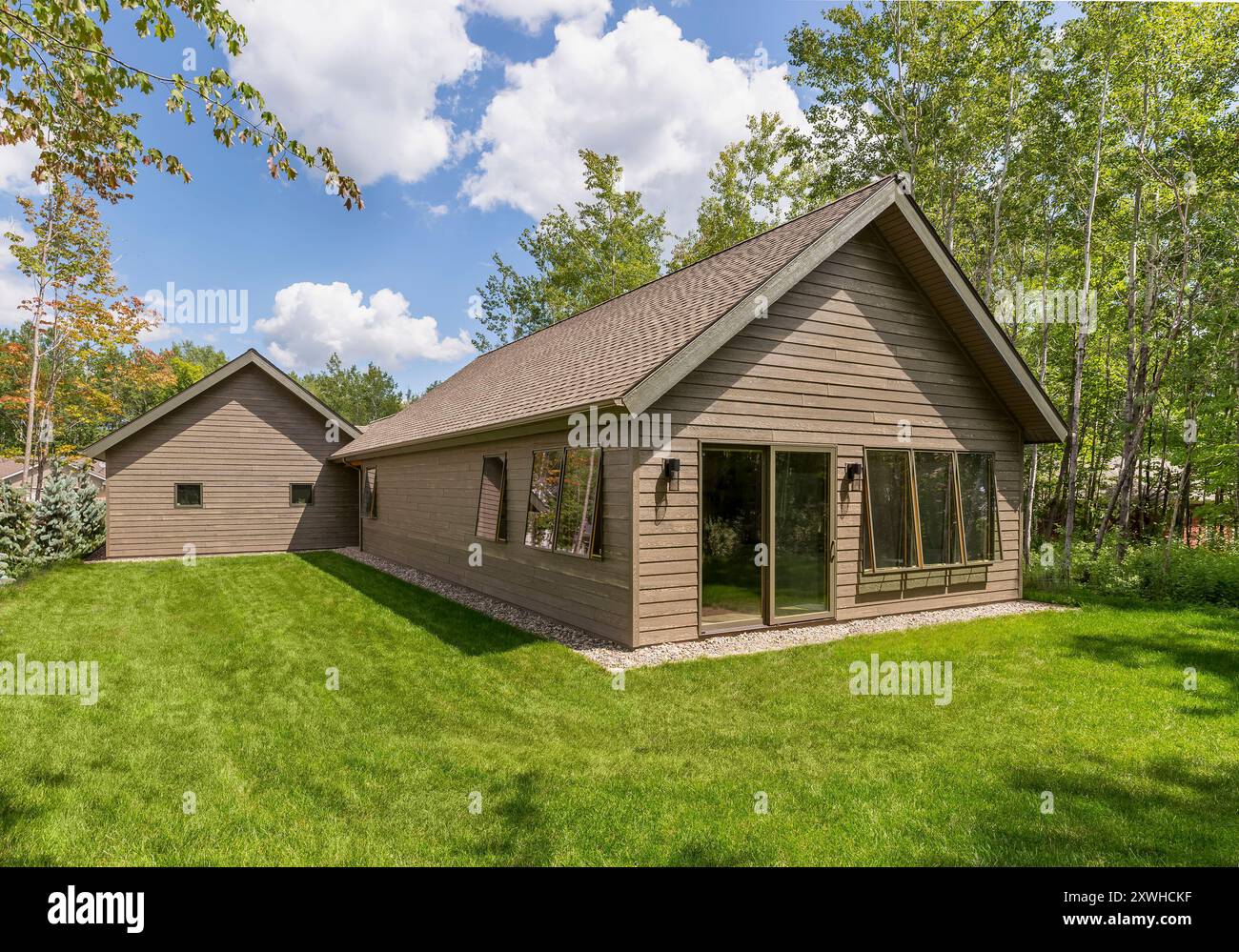 Lp smartside siding with northwest finish in color teton hi-res stock ...