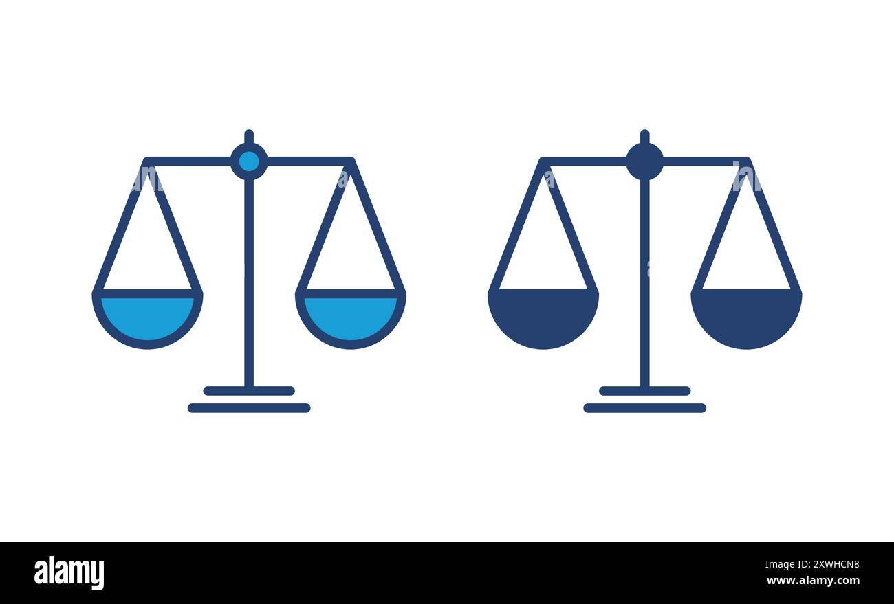 Scales icon vector. Law scale icon. Scales vector icon. Justice Stock ...