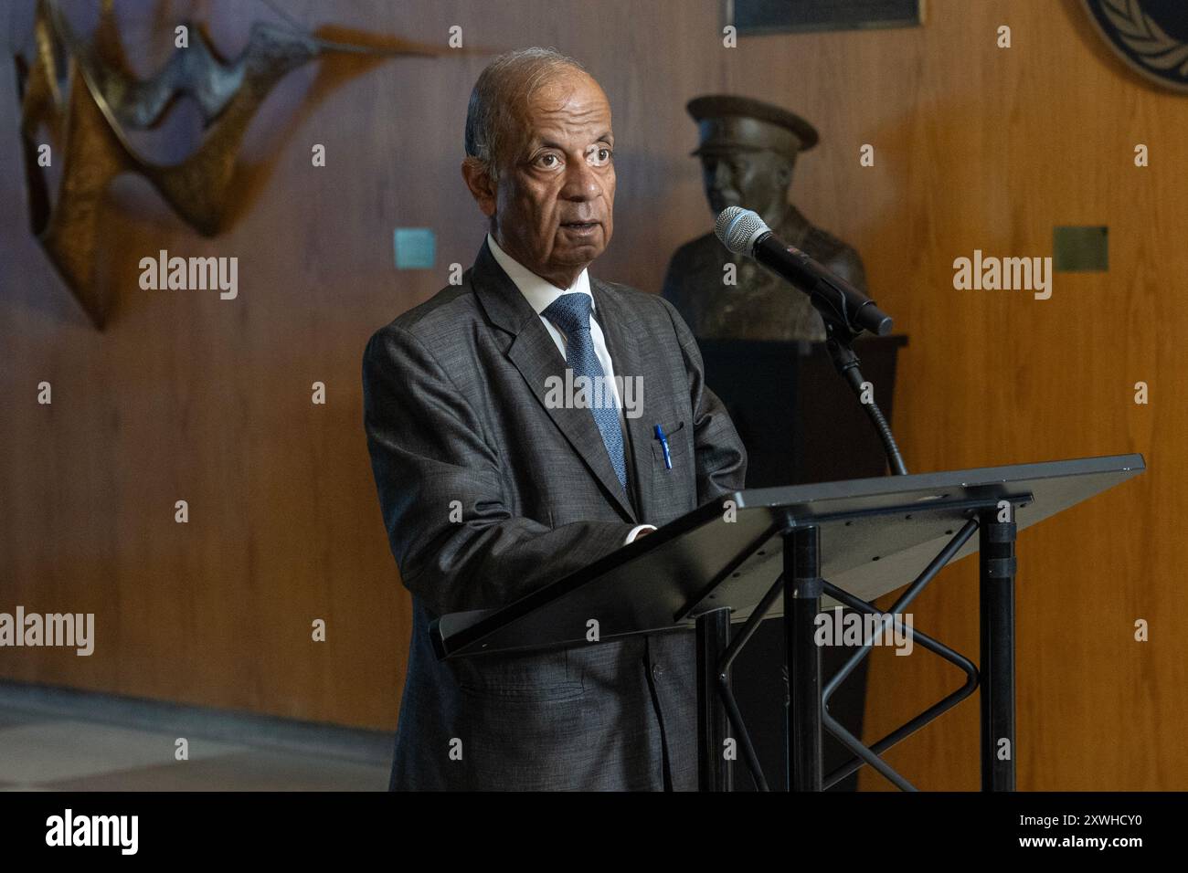 Under-Secretary-General for Operational Support Atul Khare speaks at ...