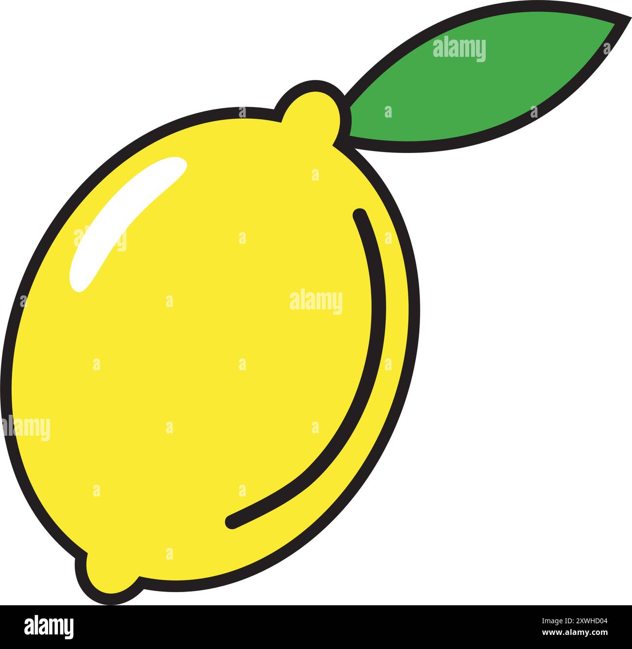 Lemon cartoon vector. free space for text Stock Vector Image & Art - Alamy