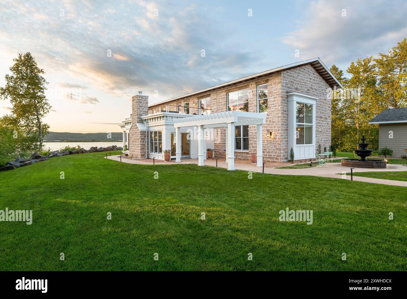 New french farmhouse style stone house hi-res stock photography and ...