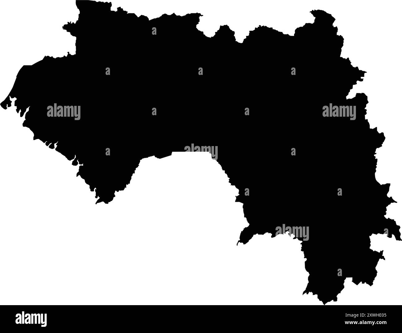 guinea country map icon illustration design Stock Vector Image & Art ...