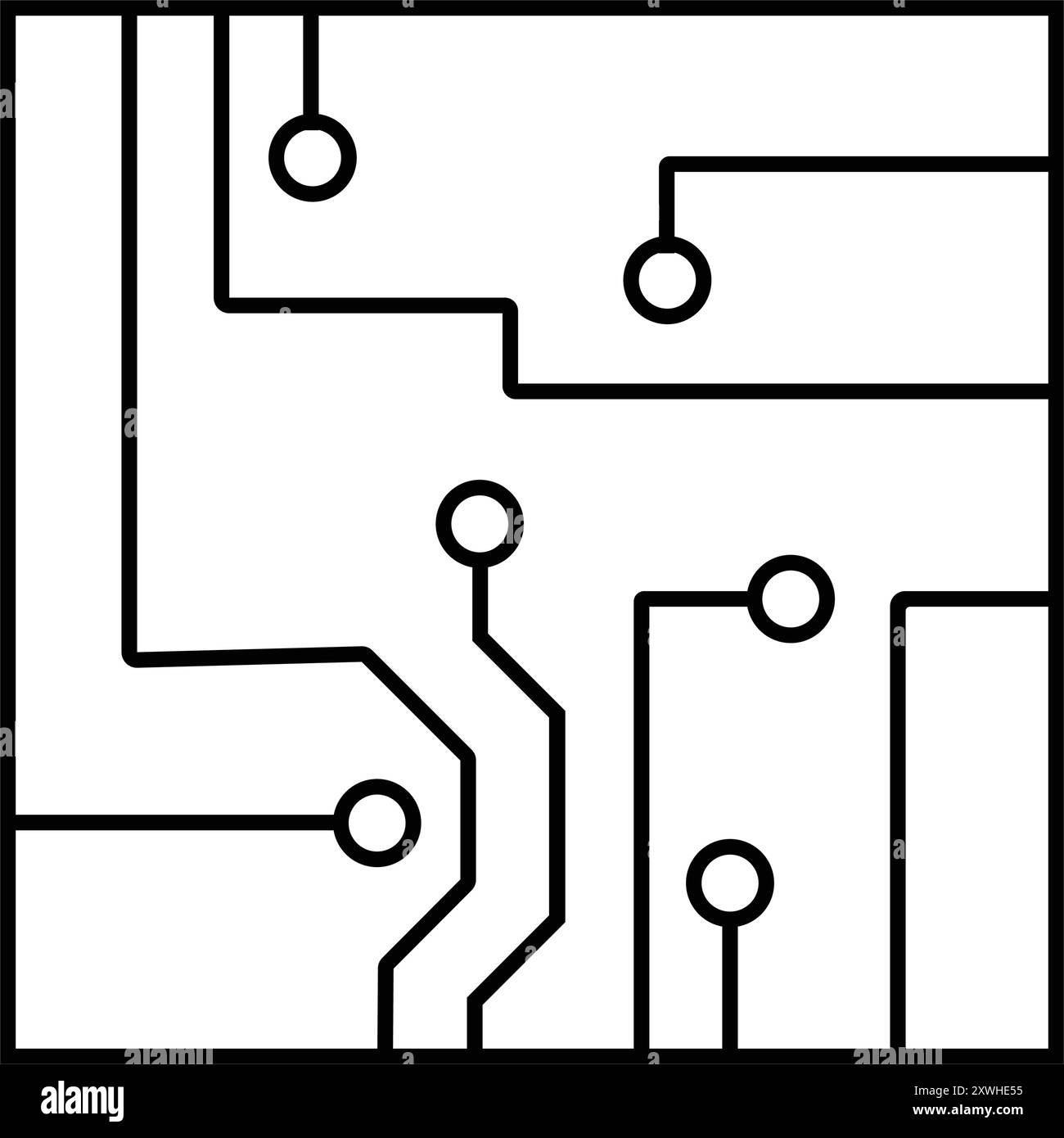 Gear circuit board technology Black and White Stock Photos & Images - Alamy
